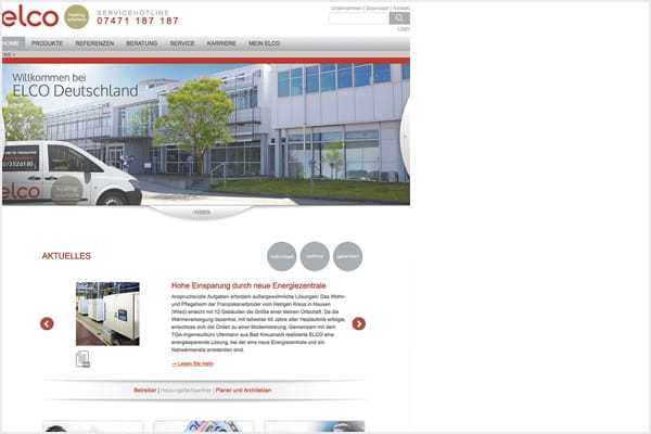 Neuer Elco-Firmenauftritt: Klar und deutlich - Si