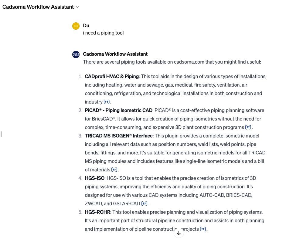 Mit Chatbot schnell zum richtigen CAD-Tool - Si