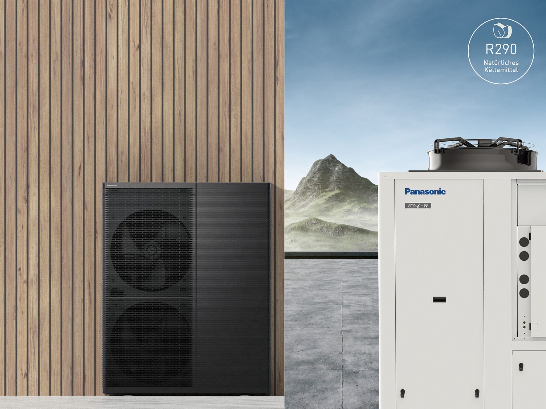 Panasonic präsentiert Luft-/Wasser-Wärmepumpen - Si